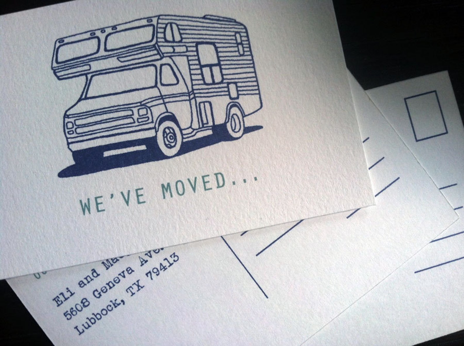 New Address Postcard MOVING ANNOUNCEMENT Postcard. Custom - Etsy