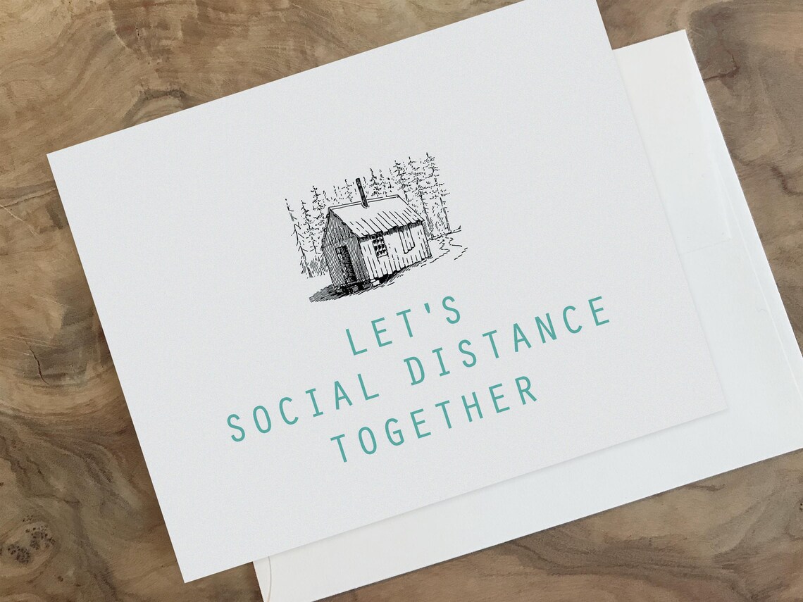 Quarantine Card Isolation Card Social Distancing Card I - Etsy