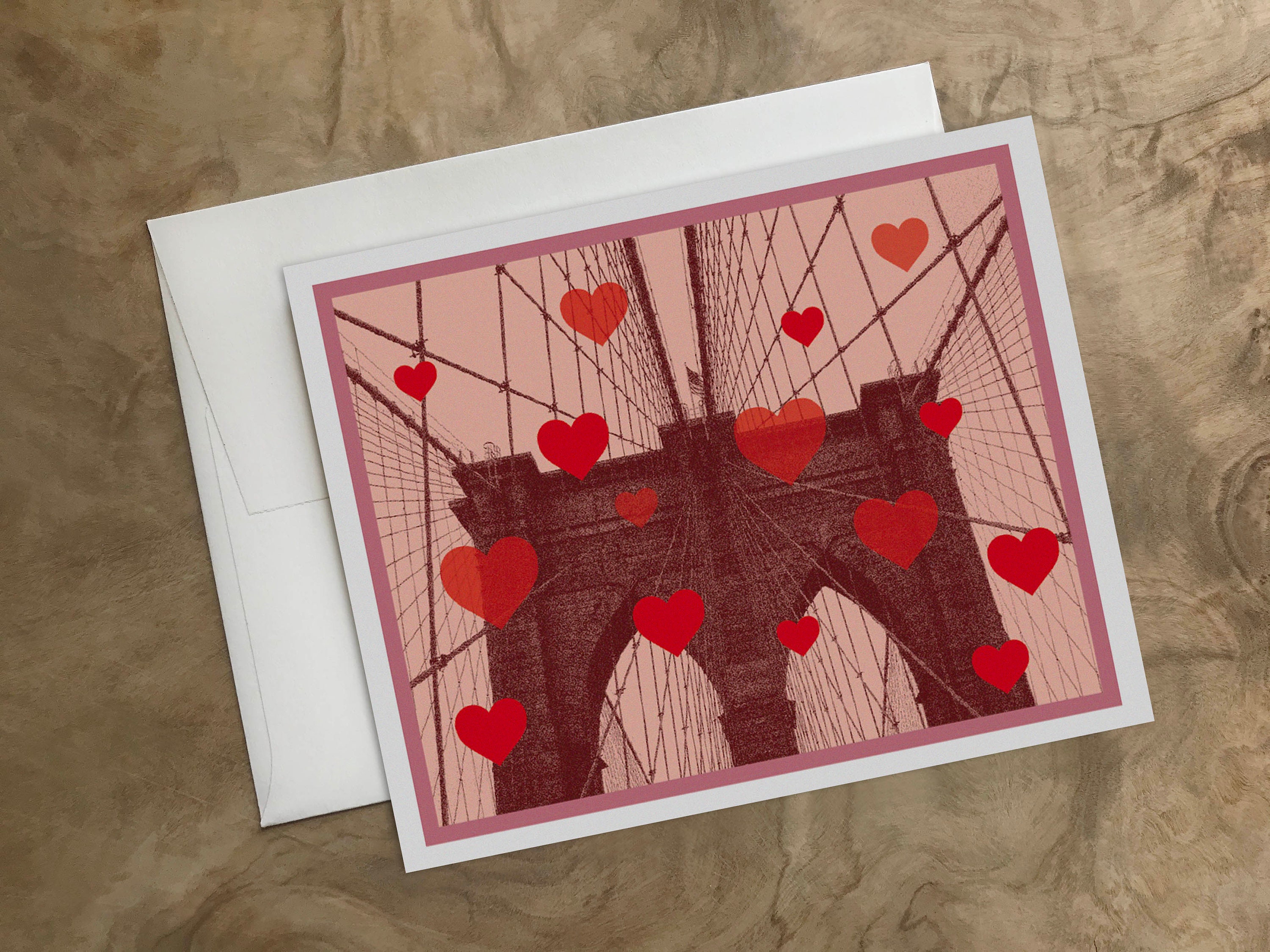 New York Stationery Set. 8 NYC Cards. Brooklyn Bridge Cards, Vintage ...