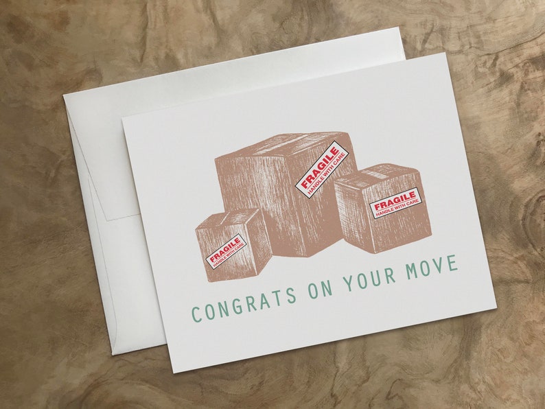 Leaving Town Card, Moving Away Card, Congrats on Your Move Card. New ...