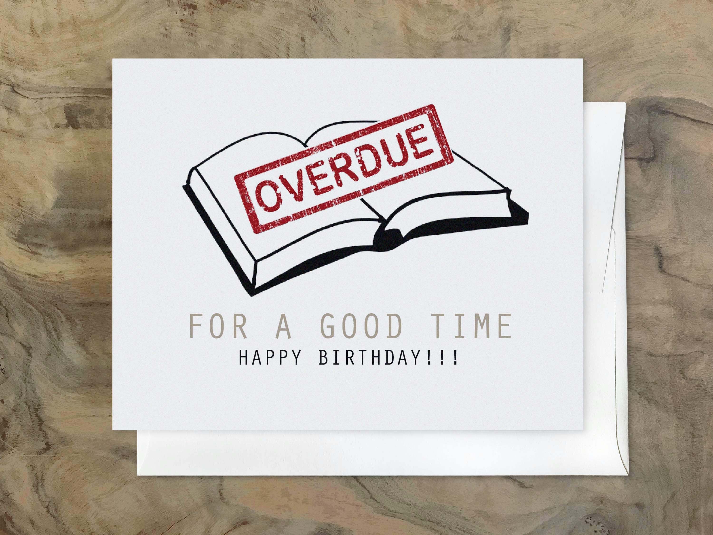 Book Lover Card. Reading Lover Card Librarian Birthday Card. | Etsy
