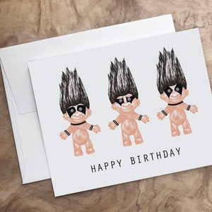 Super GOTH Happy Birthday Card. Heavy Metal Card Punk Rock | Etsy