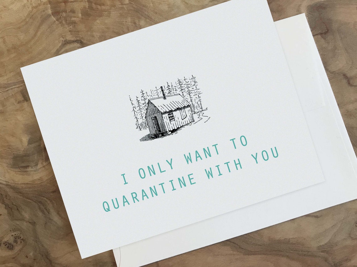 Quarantine Card Isolation Card Social Distancing Card I - Etsy