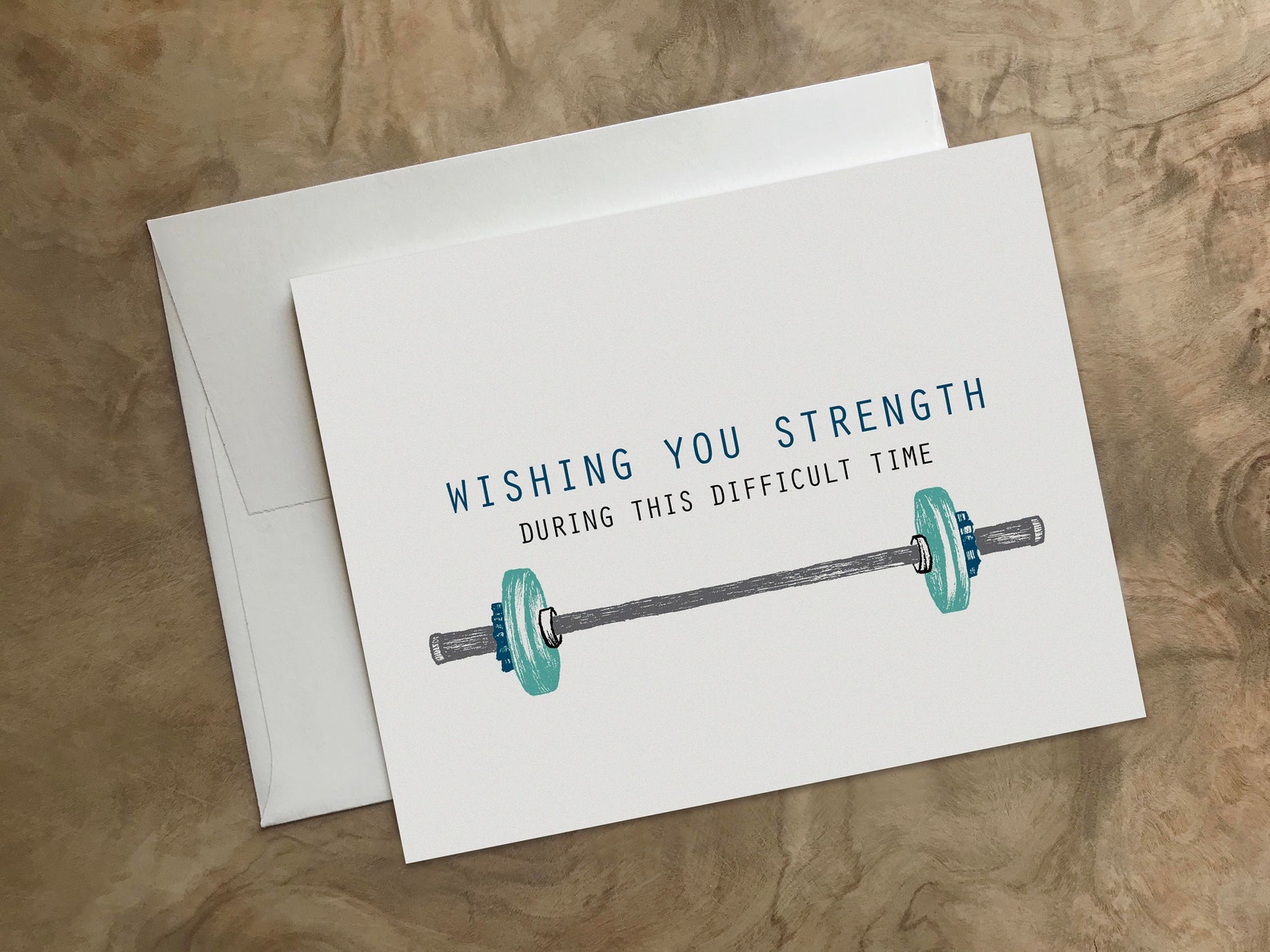 Weight Lifting Card STAY STRONG CARD. Get Well Soon Card. | Etsy