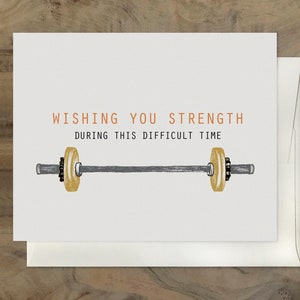 Weight Lifting Card, STAY STRONG CARD. Get Well Soon Card. Card for ...