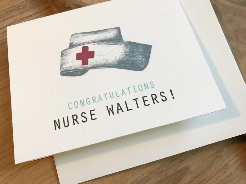 NURSE GRADUATION card. Congratulations Nursing student card. | Etsy