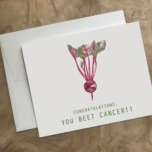 Cancer Free Card. Congratulations You BEAT CANCER Card. F*ck Cancer ...