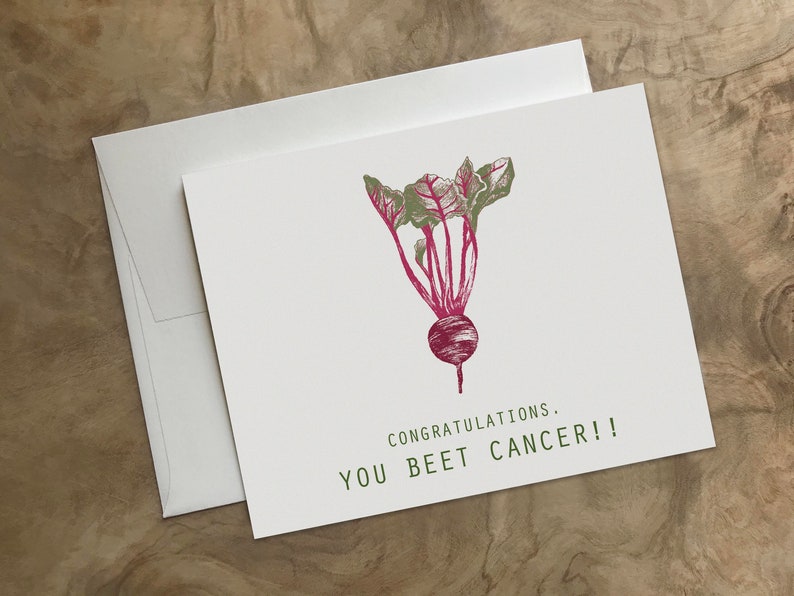 Cancer Free Card. Congratulations you BEAT CANCER card. Fck | Etsy