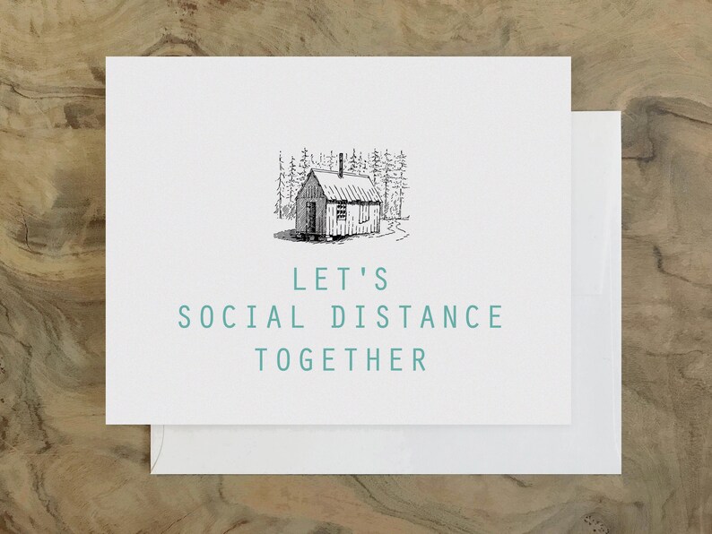Quarantine Card Isolation Card Social Distancing Card I - Etsy