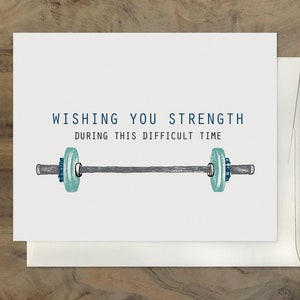 Weight Lifting Card, STAY STRONG CARD. Get Well Soon Card. Card for ...