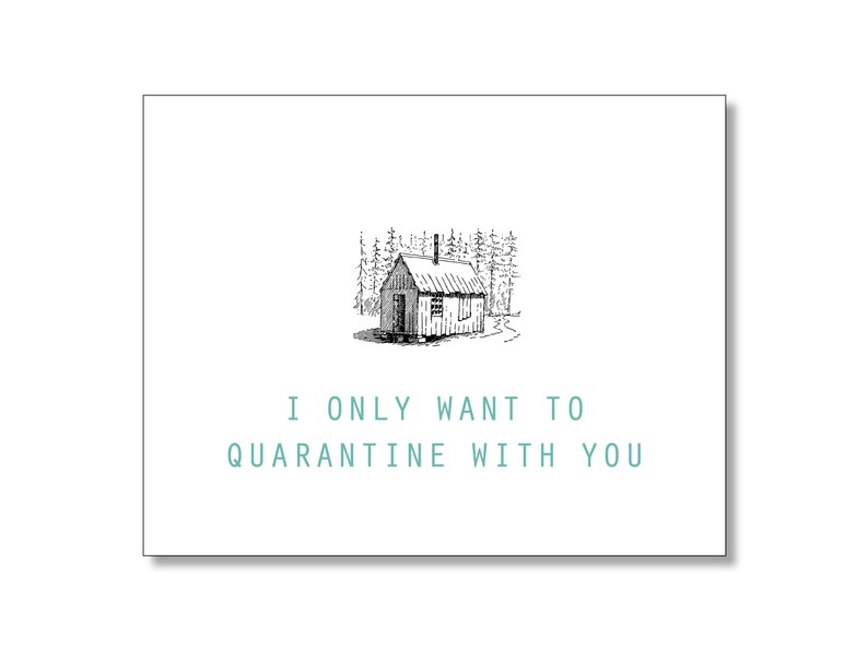 Isolation Card Pandemic Card Social Distancing Quarantine | Etsy