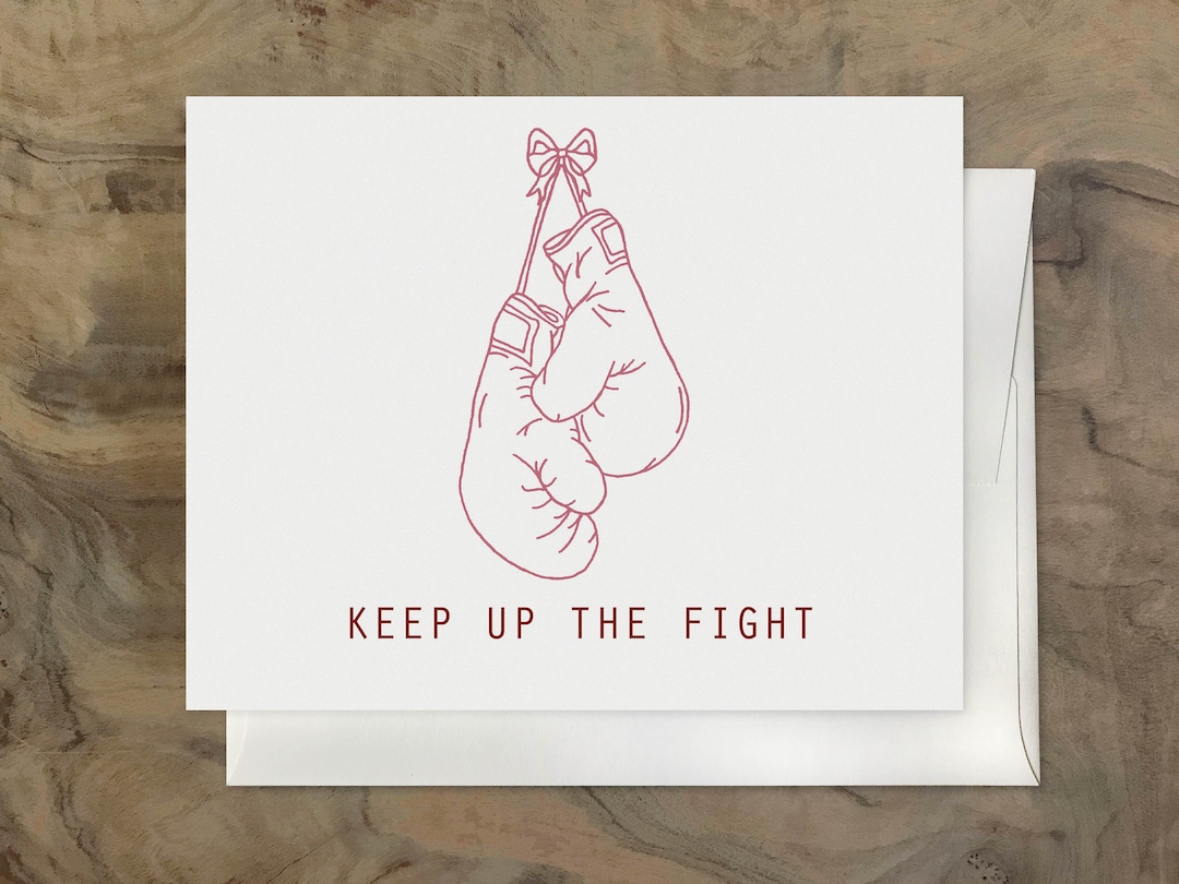 Boxing Gloves Card - Keep up the Fight, Devastation Card, Encouragement ...