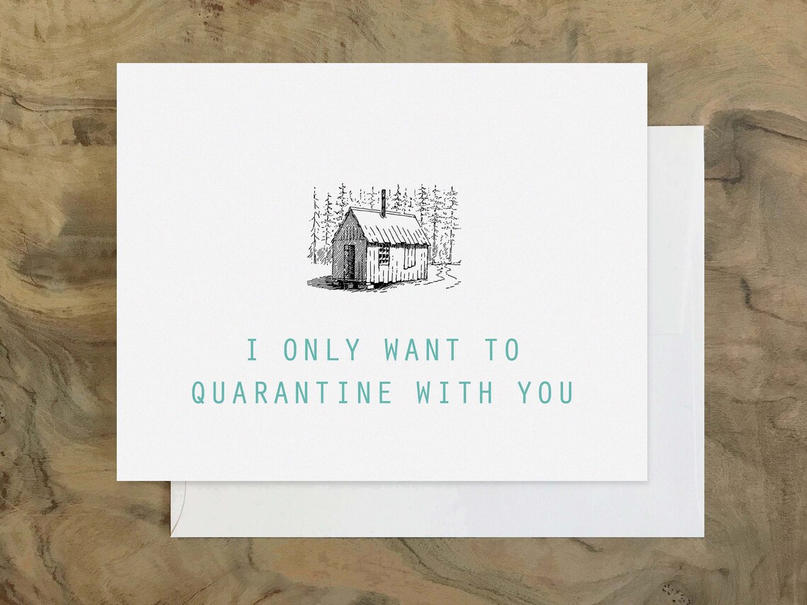 Quarantine Card Isolation Card Social Distancing Card I - Etsy