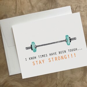 STAY STRONG CARD. Get Well Soon Card. Card for Sick or Sad Friend ...
