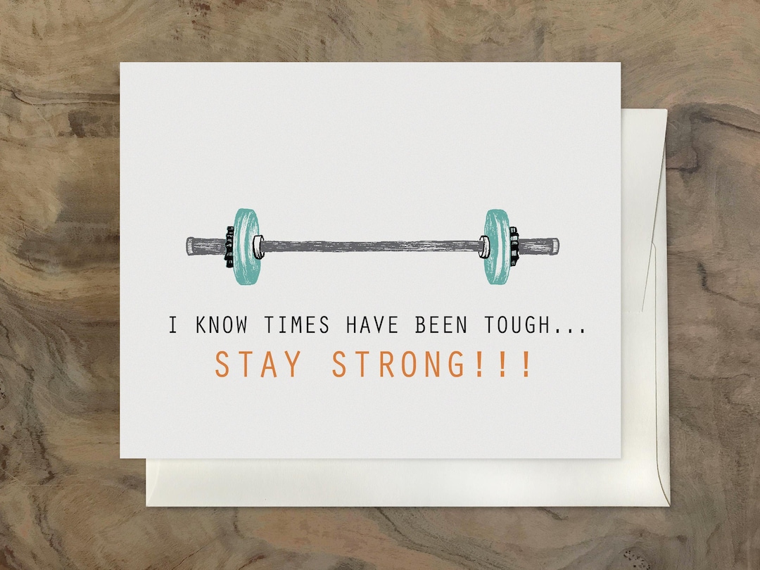 STAY STRONG CARD. Get Well Soon Card. Card for Sick or Sad Friend ...
