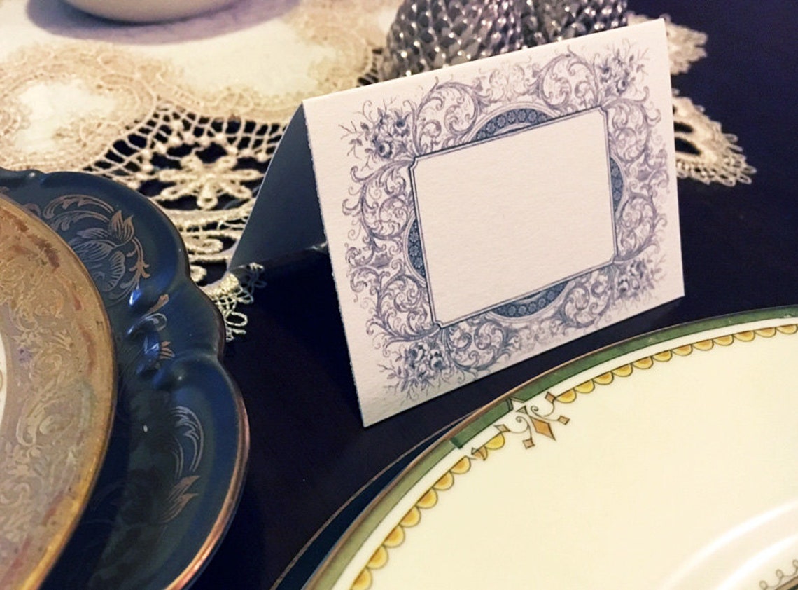 Vintage Place Cards - Antique Table Tents - Dining Place Cards - Dinner ...