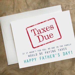 FATHER'S DAY Card - Accountant Dad Card - I Love You Dad. Card for Dad ...