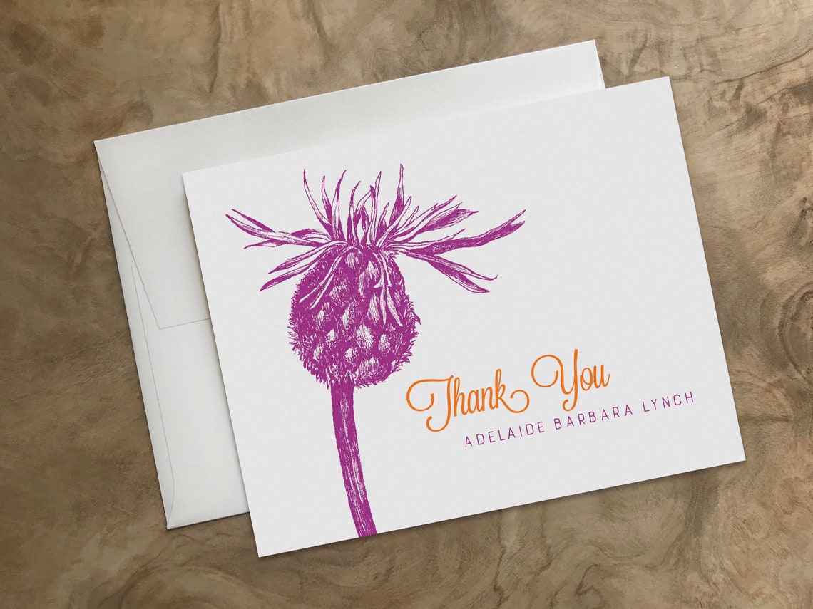 Custom Personalized Thank You Cards With Your Name Printed on - Etsy