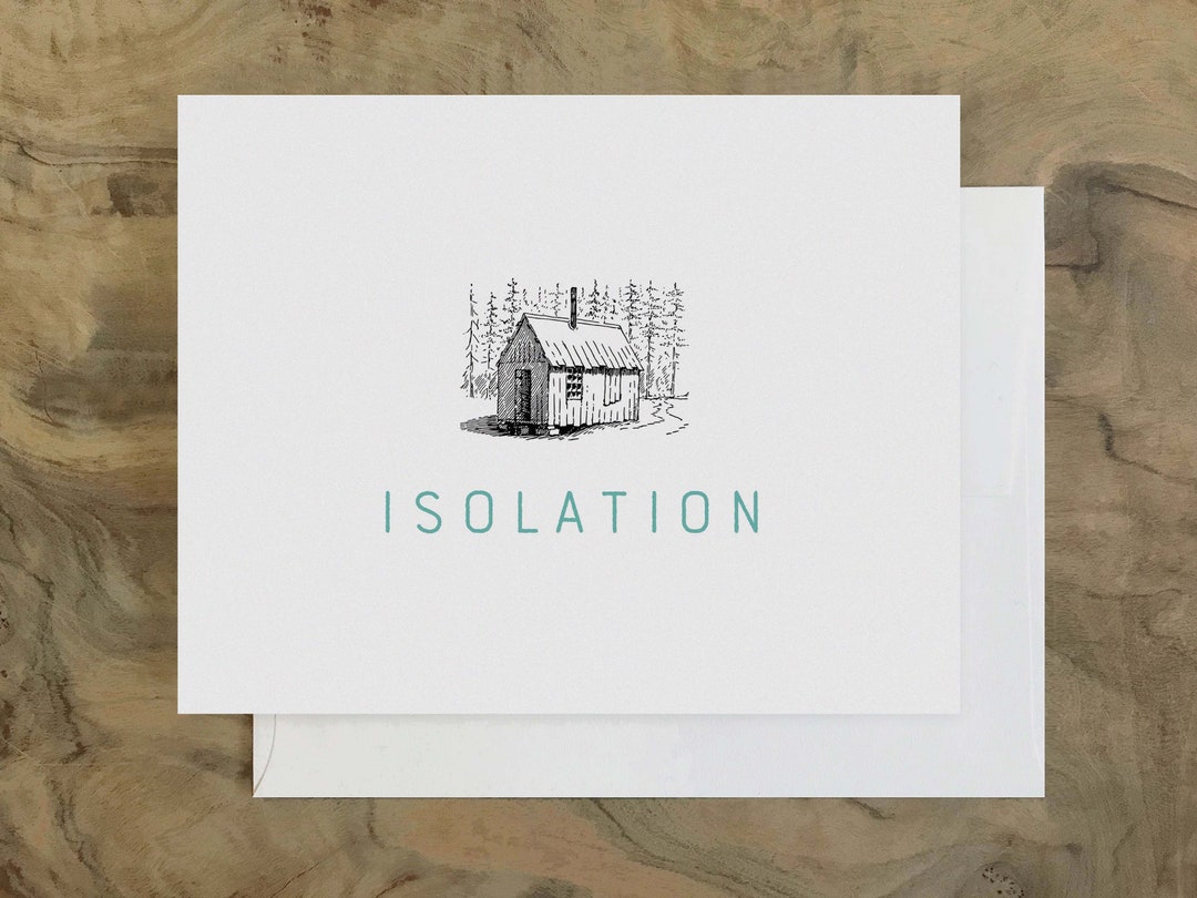Isolation Card - Pandemic Card, Social Distancing Quarantine Card - Etsy