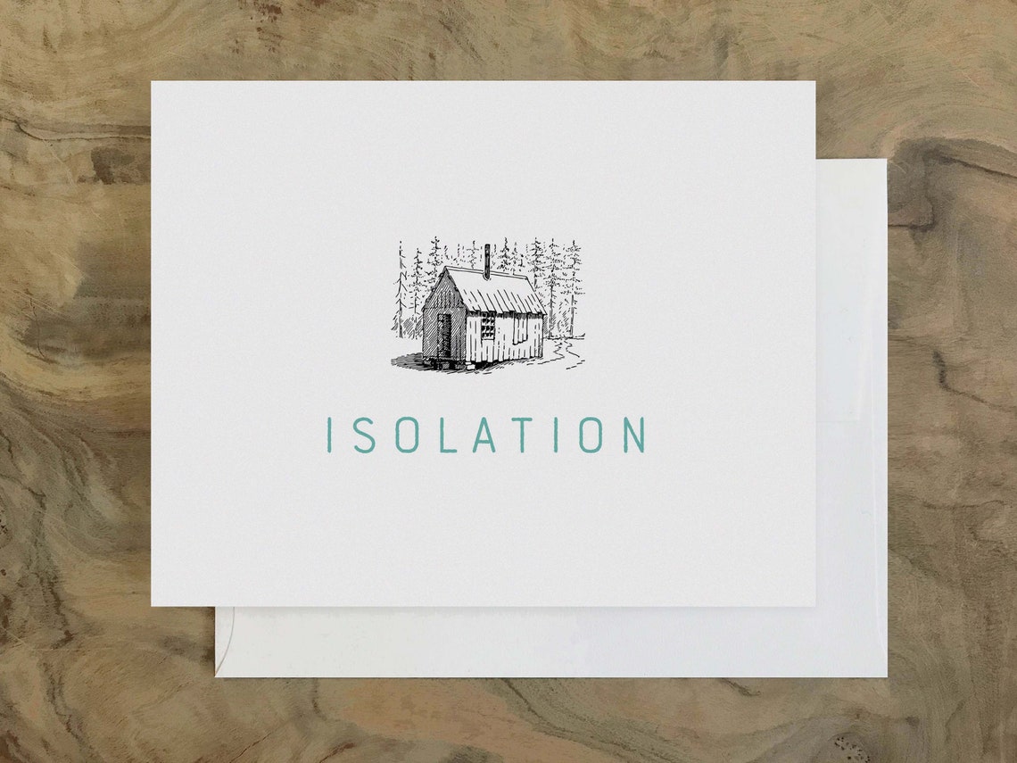 Isolation Card Pandemic Card Social Distancing Quarantine | Etsy