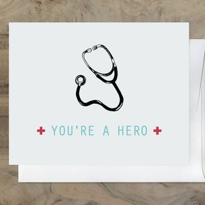 First Responders Card, Thank a Doctor Card, Thank a Medical ...