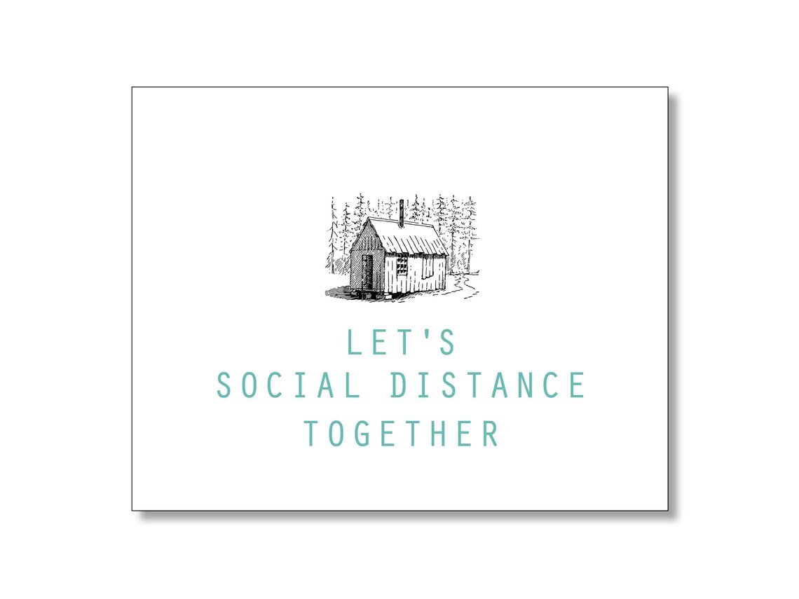 Quarantine Card Isolation Card Social Distancing Card I - Etsy