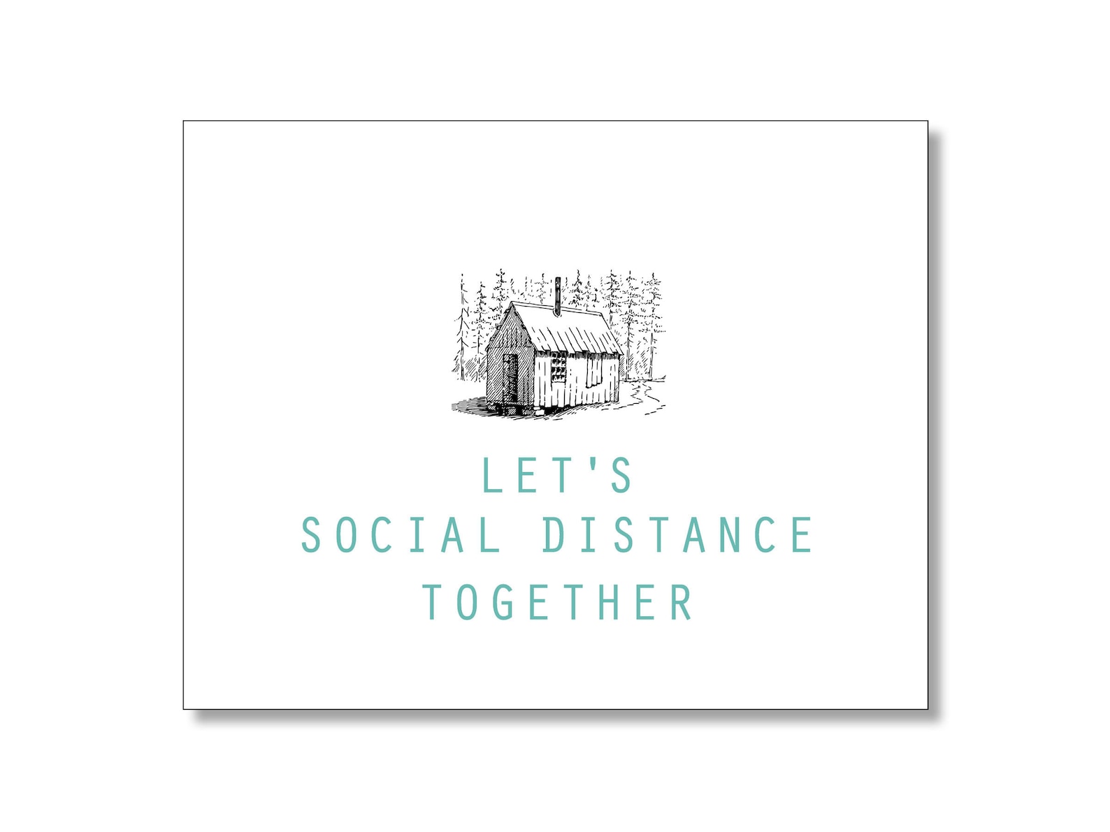 Quarantine Card Isolation Card Social Distancing Card I - Etsy