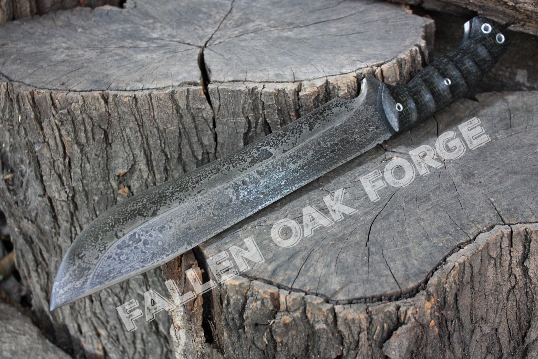Handcrafted Fallen Oak Forge blade FOF Spartan full tang recurve ...