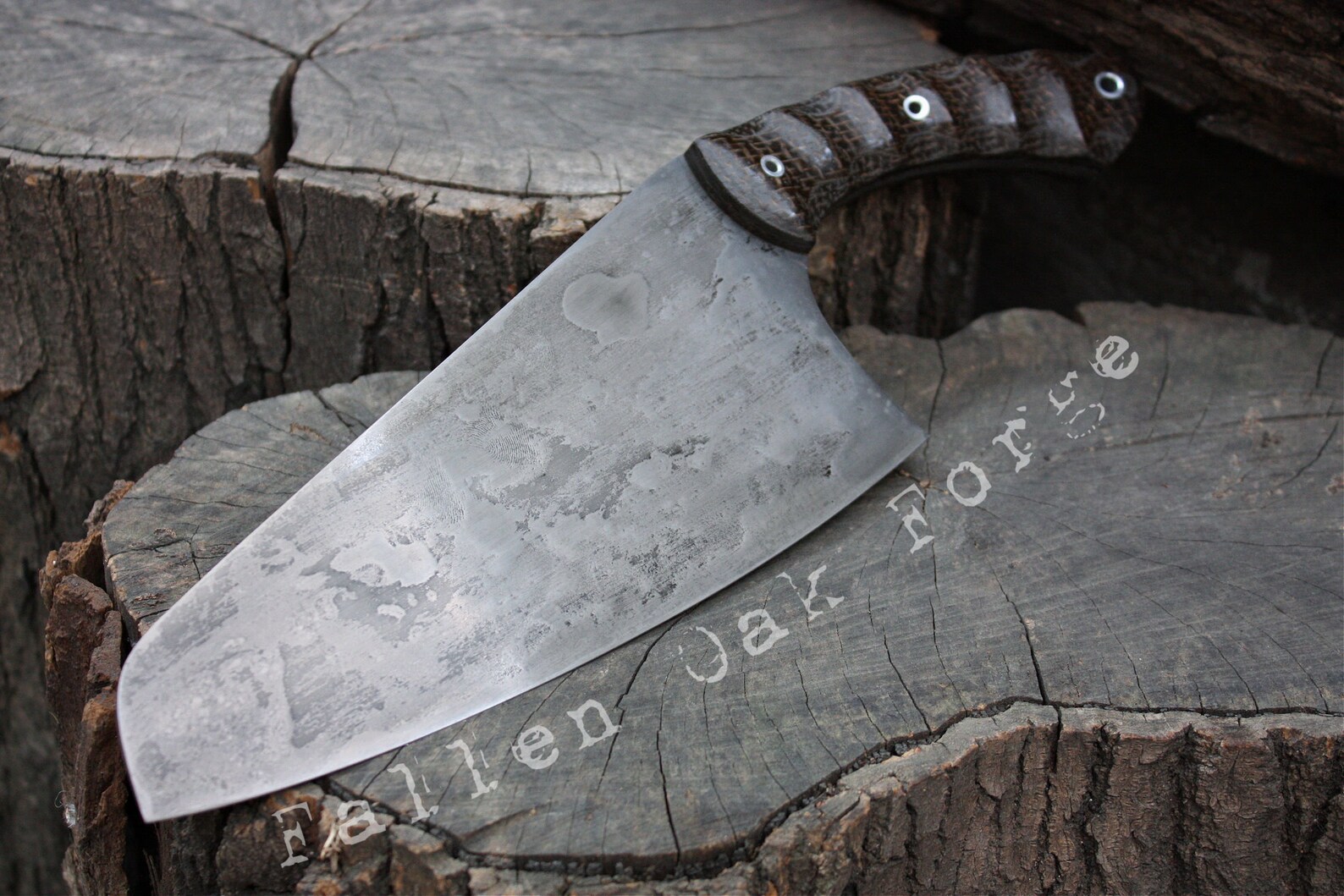 Handcrafted Blade Fallen Oak Forge FOF dicey Full - Etsy