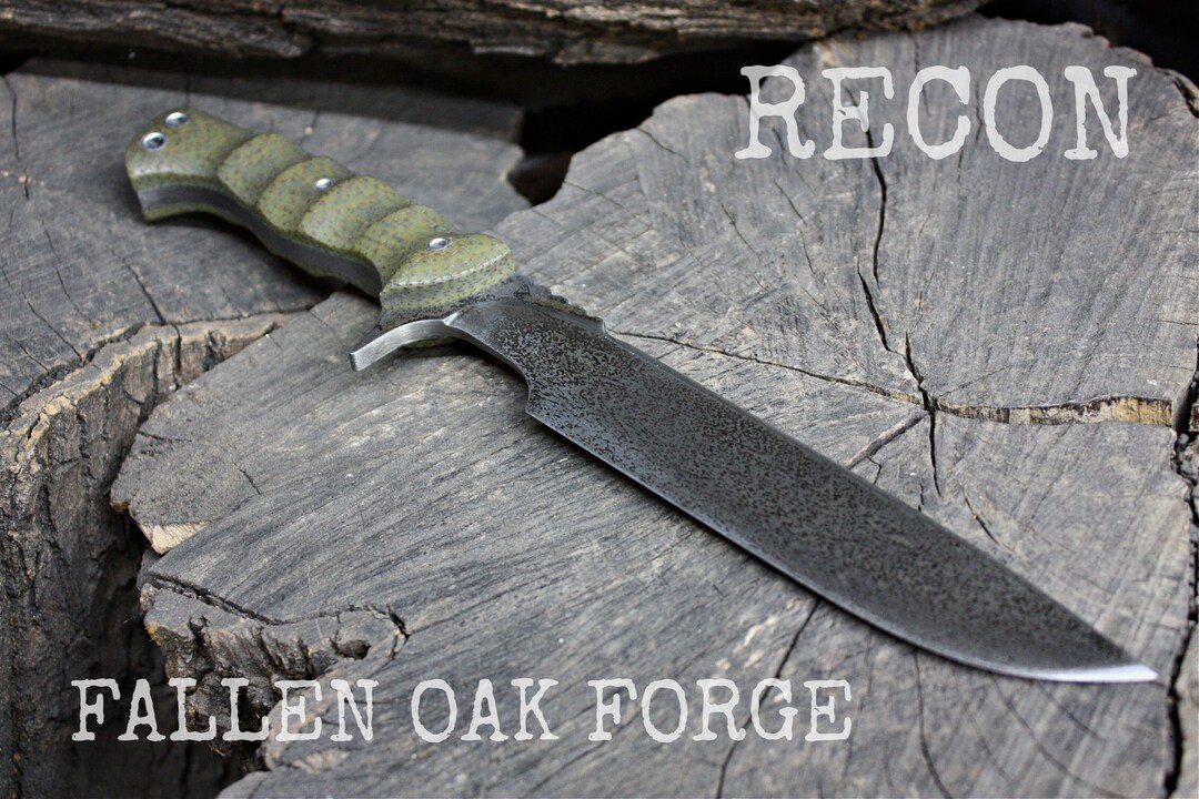 Handcrafted Fallen Oak Forge FOF "recon", Full Tang Knife - Etsy