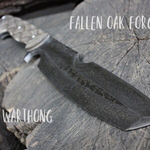 Handmade Fallen Oak Forge FOF "warthog" Full Tang Camp and Survival ...