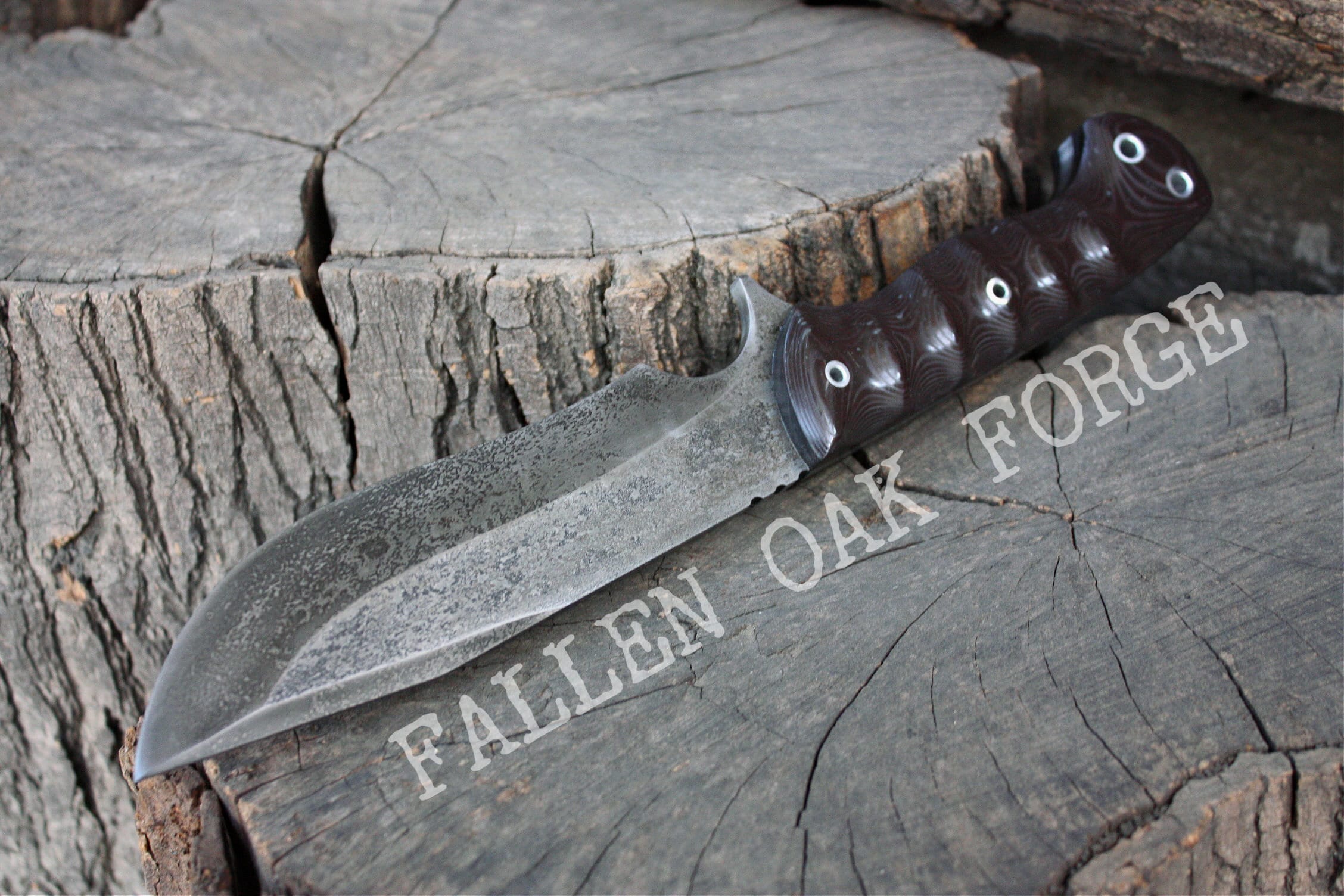 Handcrafted Fallen Oak Forge FOF Scout, survival, hunting or tactical knife