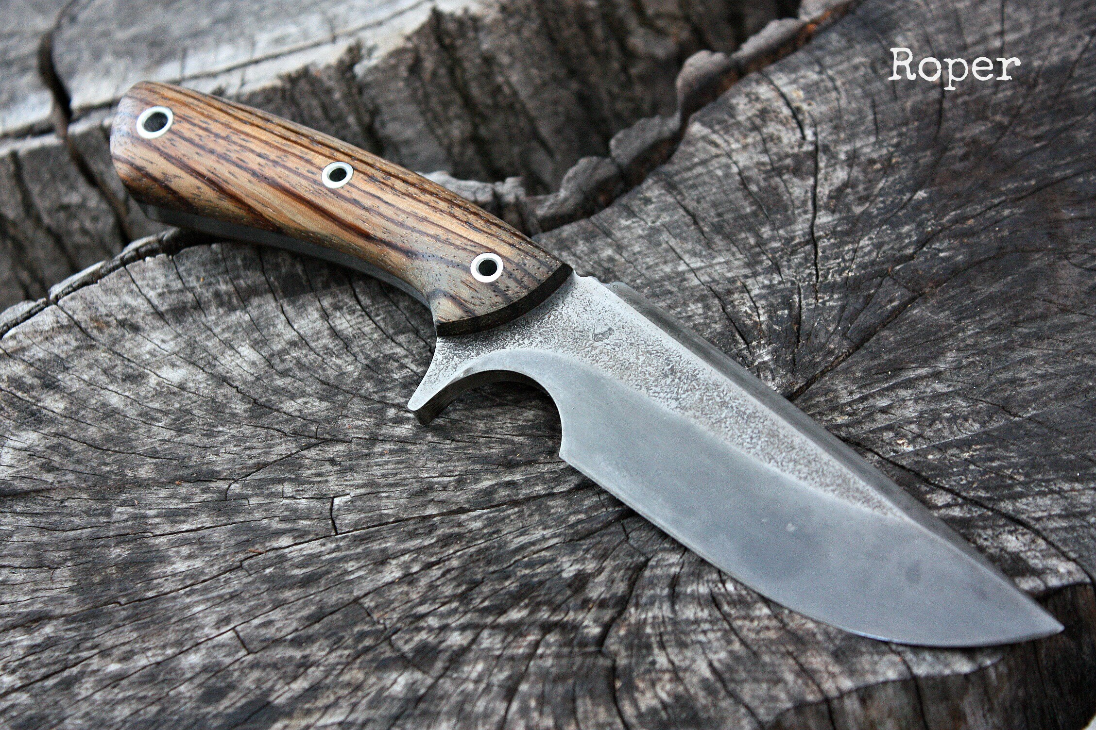 Handcrafted FOF Roper, survival, hunting or tactical knife