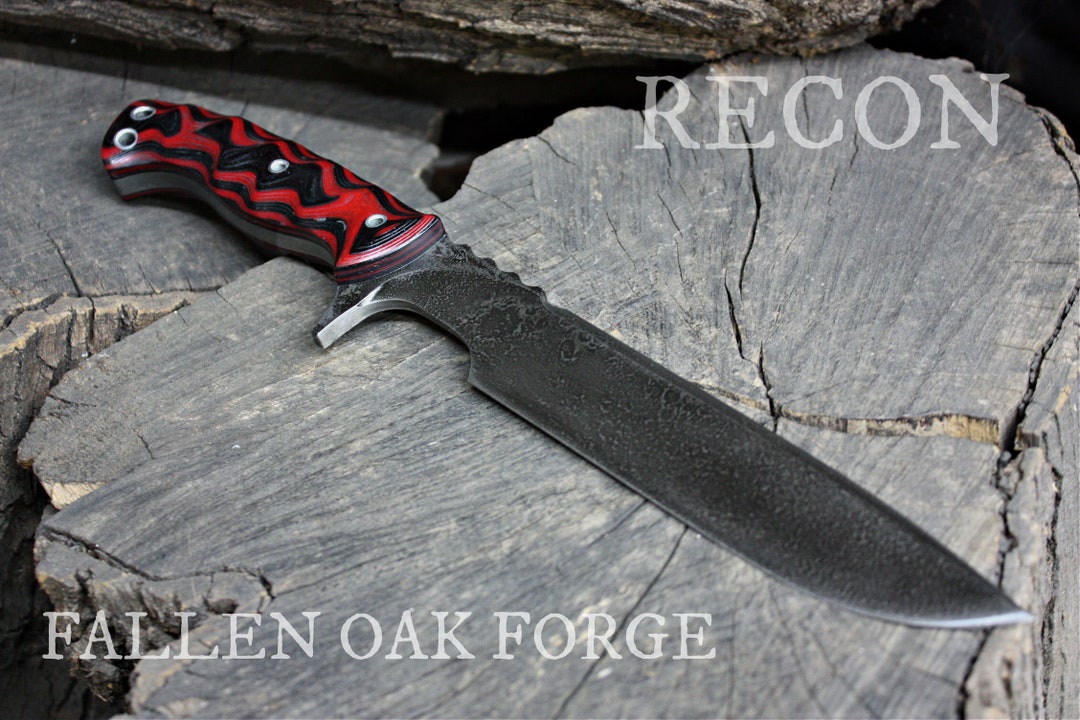Handcrafted Fallen Oak Forge FOF "recon", Full Tang Knife - Etsy