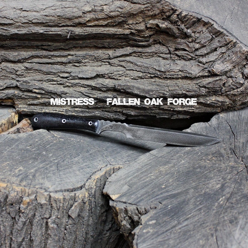 Handcrafted Fallen Oak Forge FOF "mistress", Full Tang Knife - Etsy