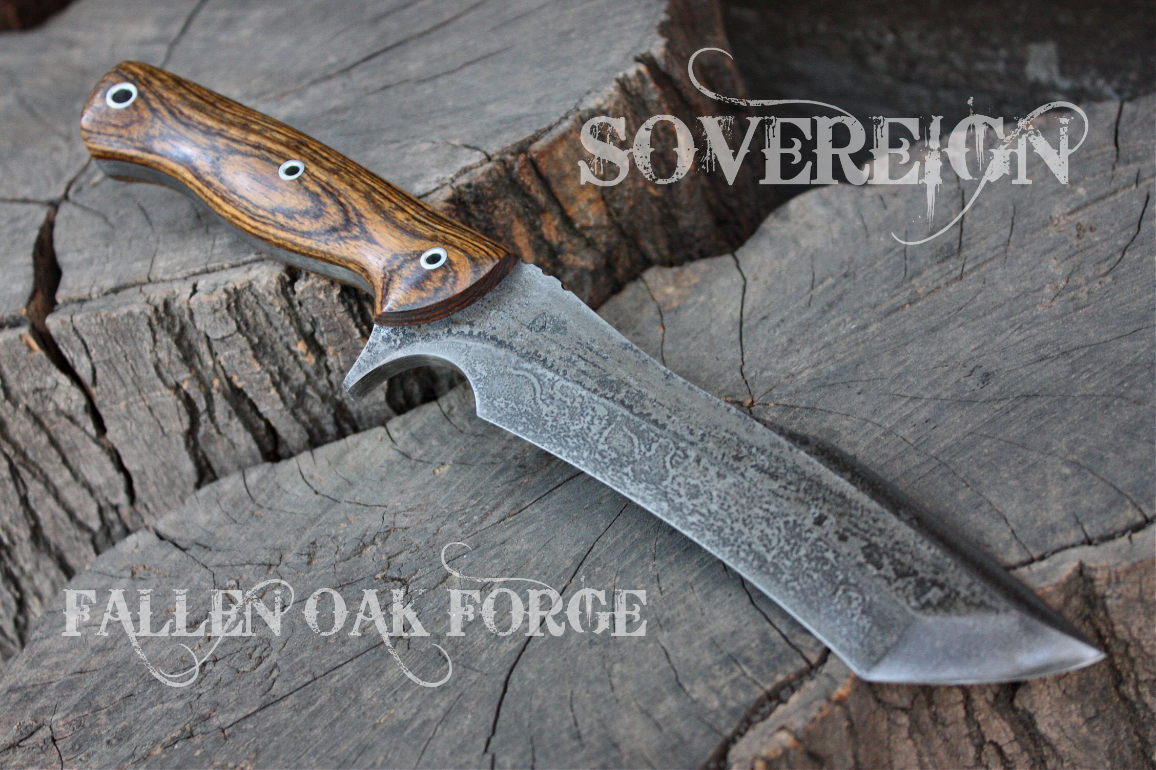 Handcrafted Fallen Oak Forge FOF Sovereign Custom grind full tang ...
