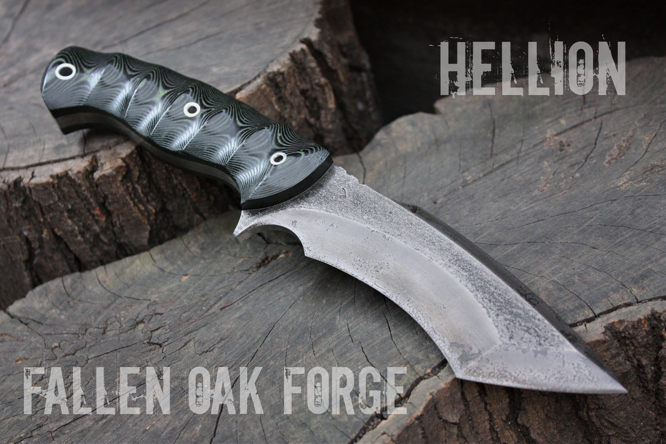 Handcrafted FOF Hellion Custom grind full tang tactical knife
