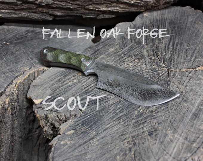 Handcrafted Fallen Oak Forge FOF "scout", Full Tang Knife - Etsy