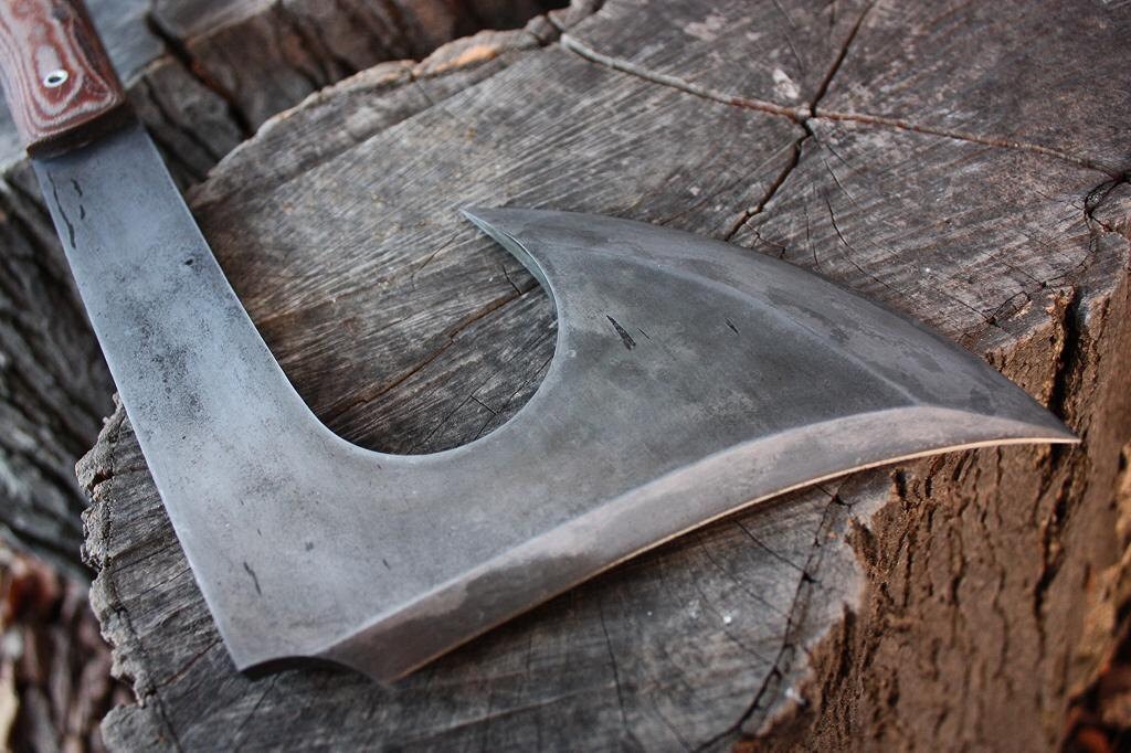 Handcrafted FOF Red Aegis Francisca inspired full tang tactical axe