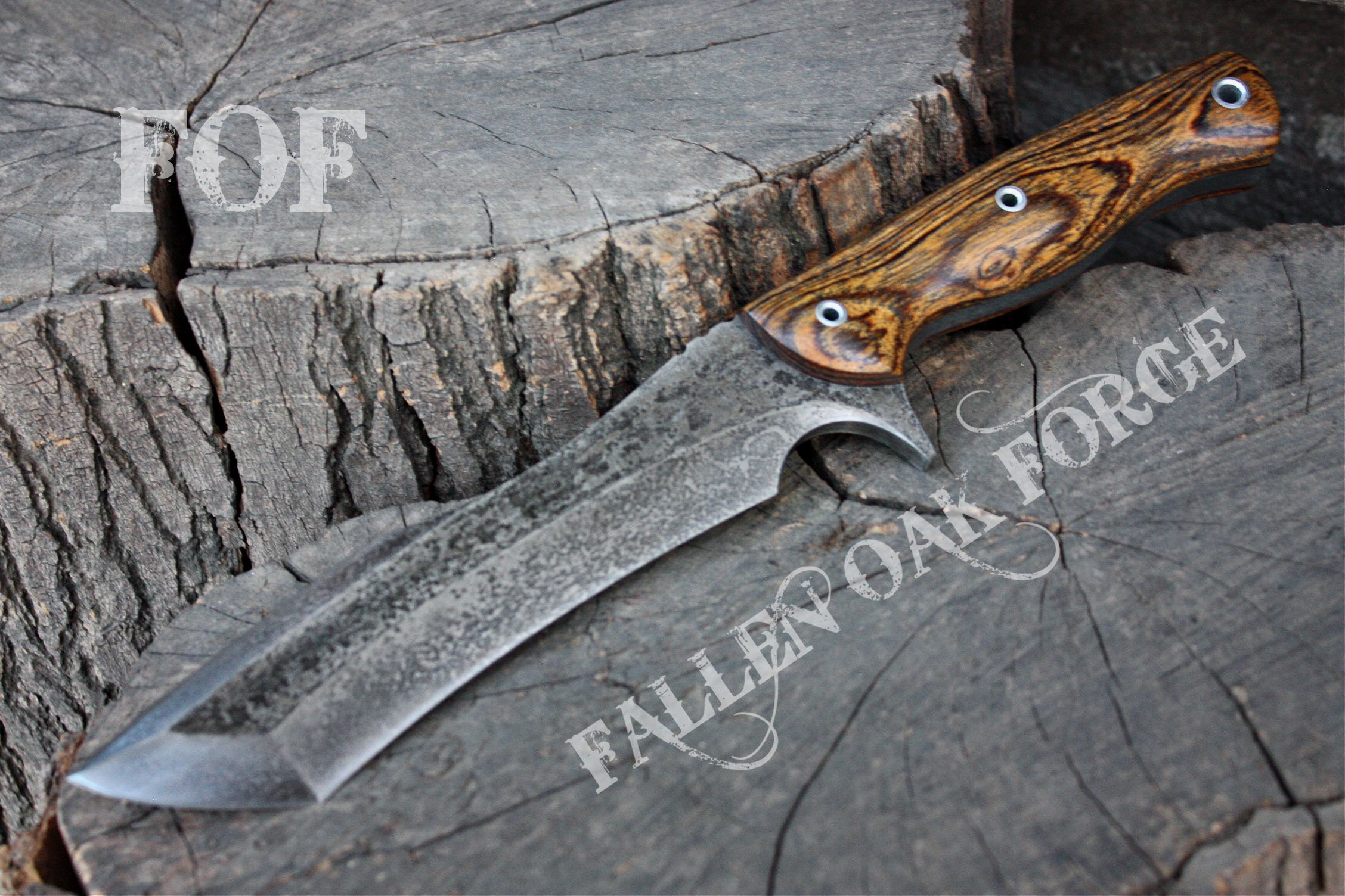 Handcrafted Fallen Oak Forge FOF Sovereign Custom grind full tang ...
