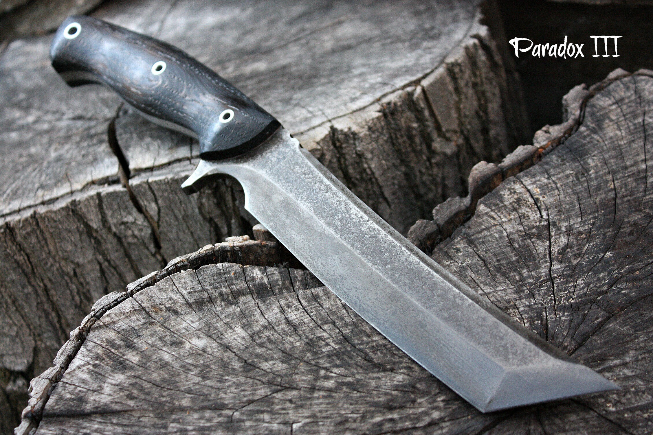 Handcrafted FOF Paradox III full tang tactical tanto and survival blade