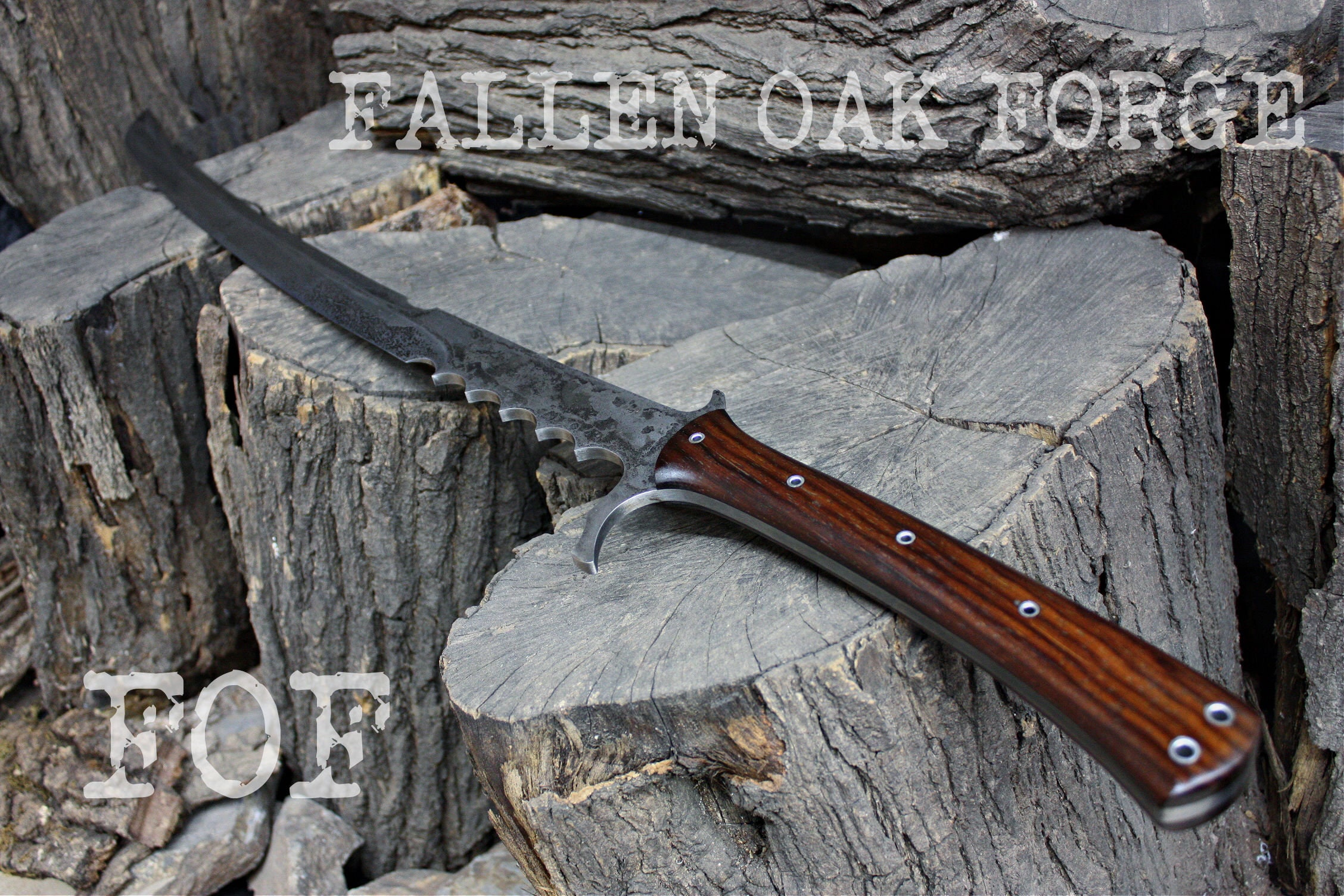 Handmade Fallen Oak Forge FOF Reckoning and Shogun full tang Broadsword ...