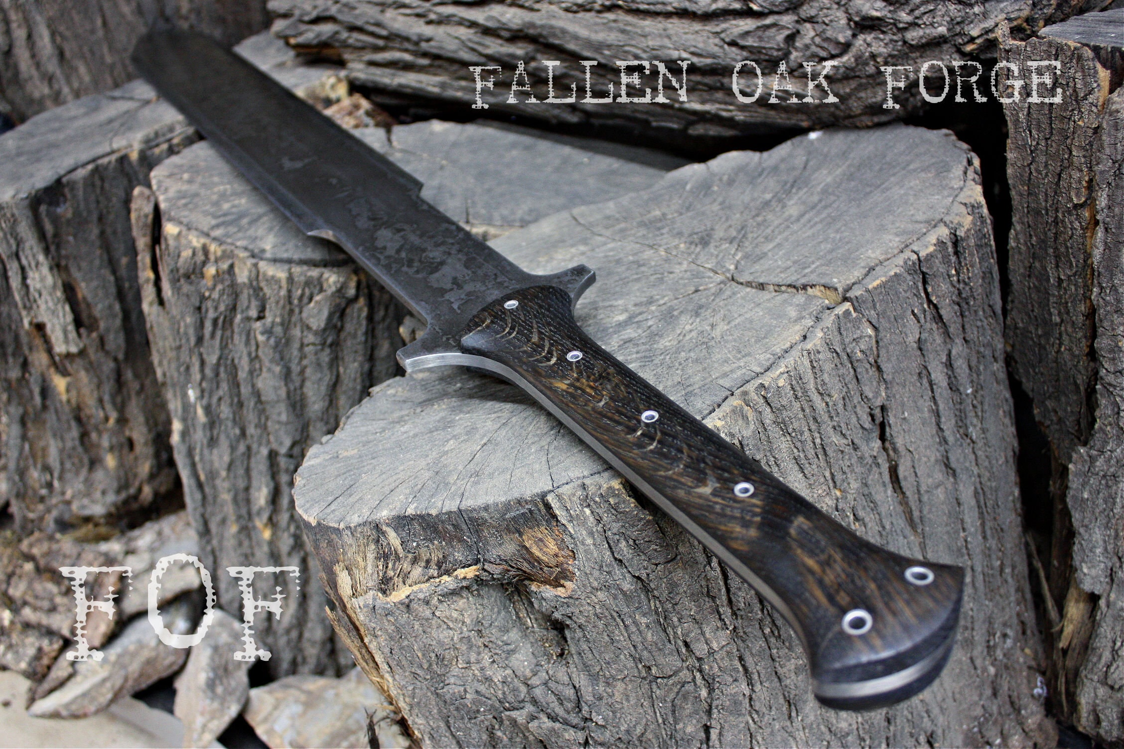 Handmade Fallen Oak Forge FOF Reckoning and Shogun full tang Broadsword ...