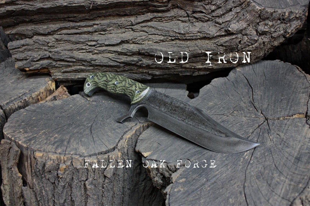 Handmade Fallen Oak Forge FOF "old Iron" Full Tang Camp and Survival ...