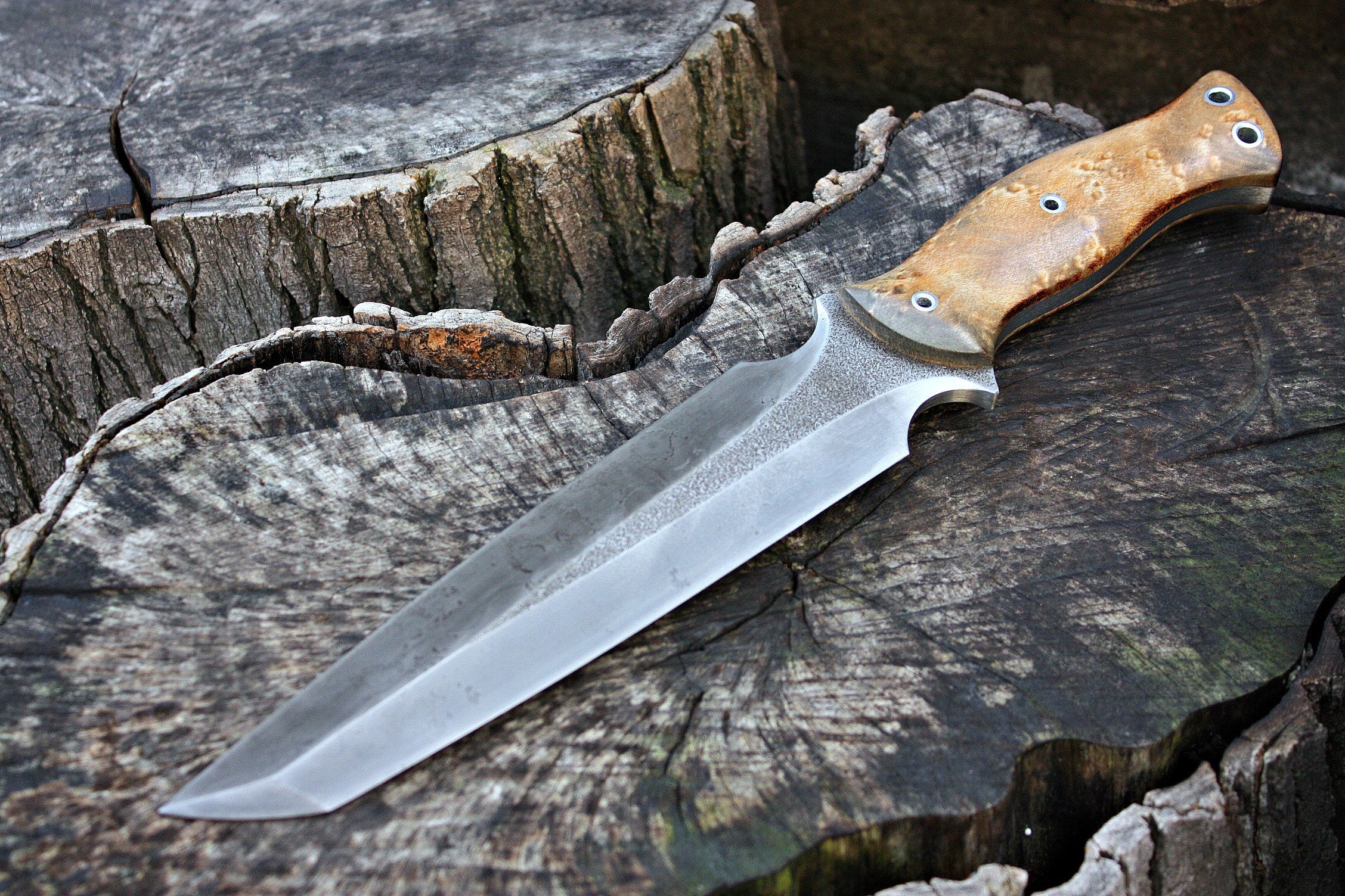 Handcrafted knife FOF Corso mod tactical full tang survival blade