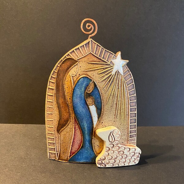 Ceramic Nativity - Etsy