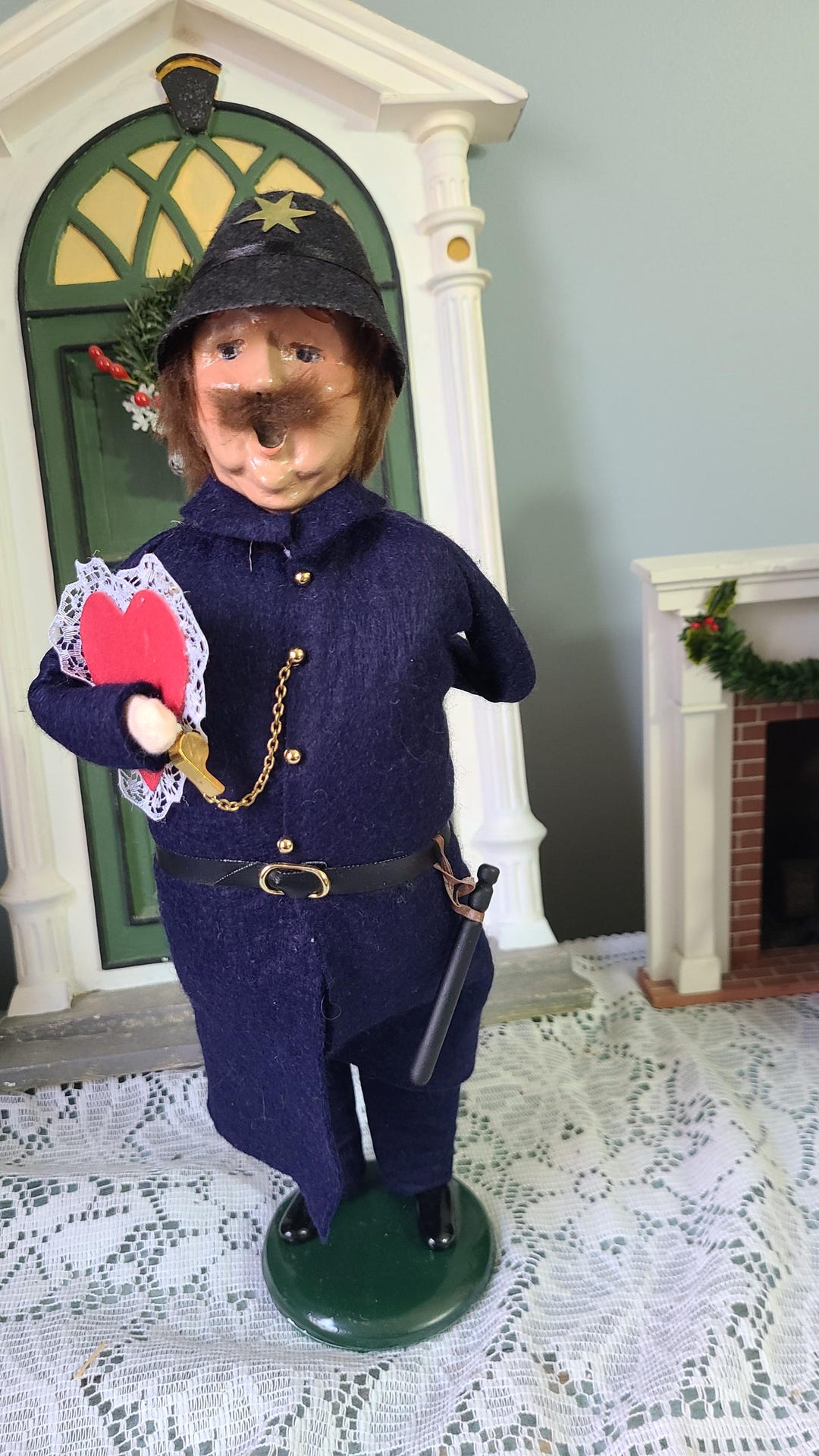Bobbie or Police Officer Holding Valentine and a Gift Go Along to ...