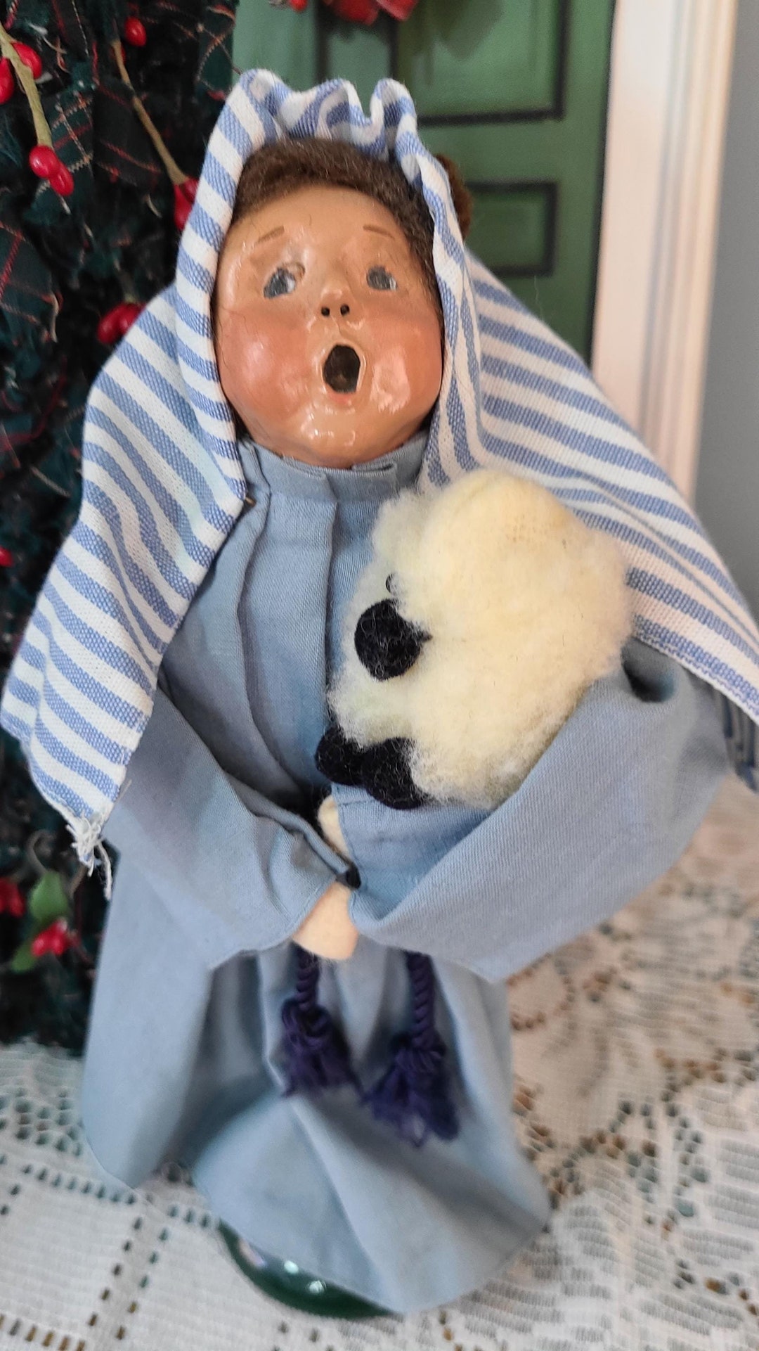 Adorable Shepard Holy Family Boy Holding White Lamb Hard to Find 1988 ...