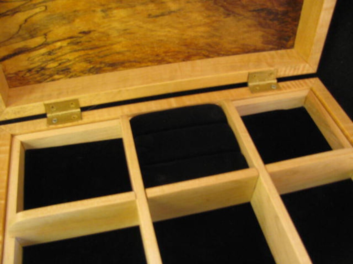 Jewelry / Keepsake Box With Removable Divided Tray - Etsy