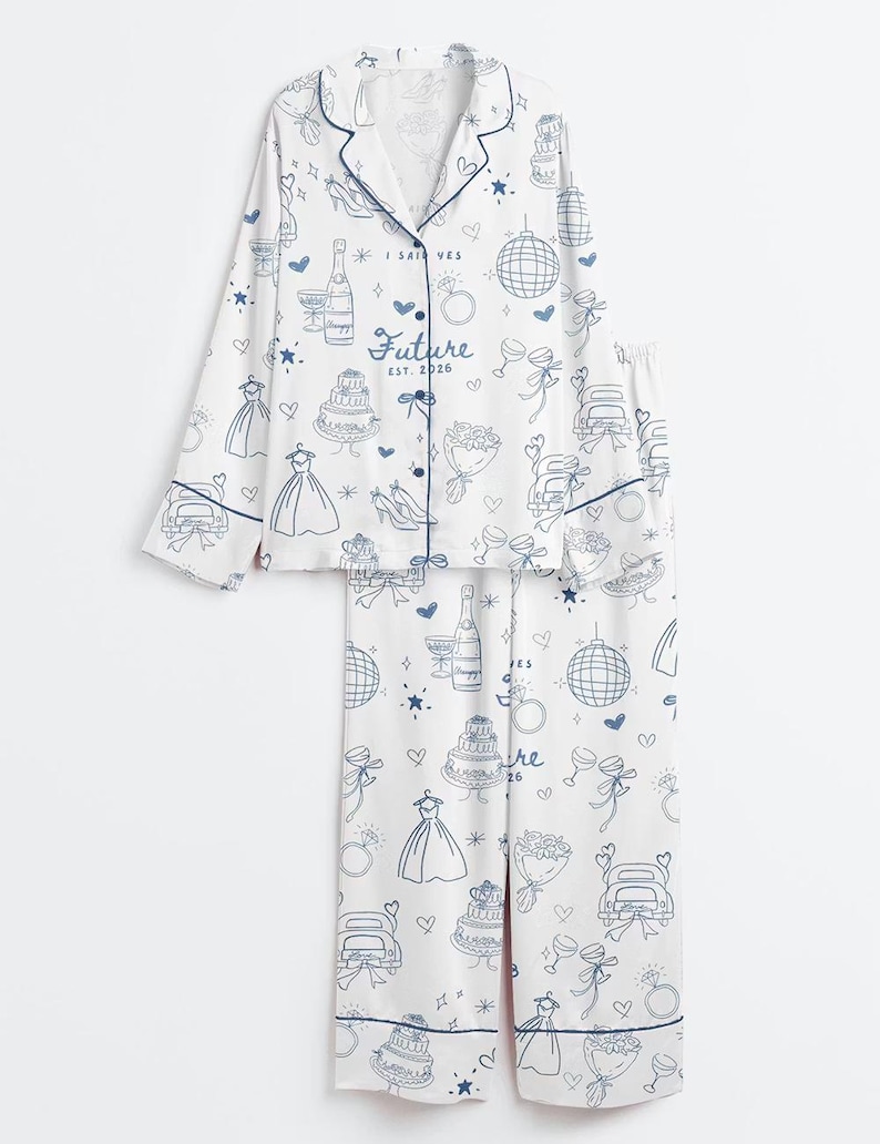 Future Mrs Pajama Set, Bridal Pajamas 2026, Wedding Pajama Set ...
